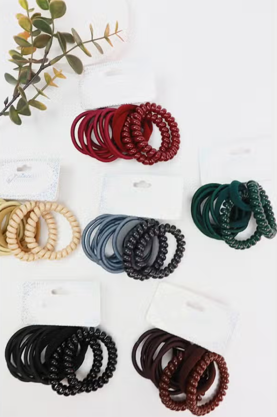 Assorted Elastic Hair Tie Set | West Vendee
